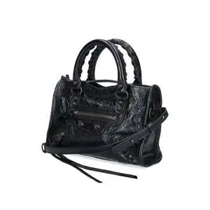 Balenciaga Calf Leather Tote Bag - Black