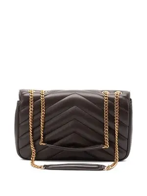 Saint Laurent Loulou Medium Matelassé Lambskin Bag - Gray