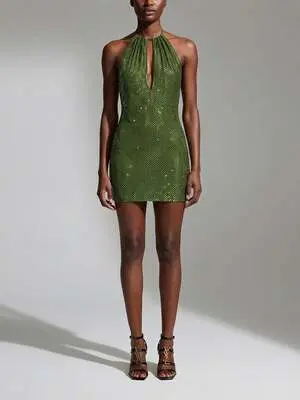 SELF-PORTRAIT Rhinestone Mini Dress