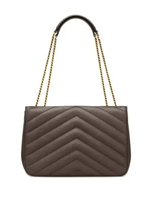Saint Laurent Matelassé Lambskin Loulou Bag - Gray