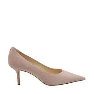 JIMMY CHOO Suede Pointed Toe Stiletto Heel Pumps - Pink