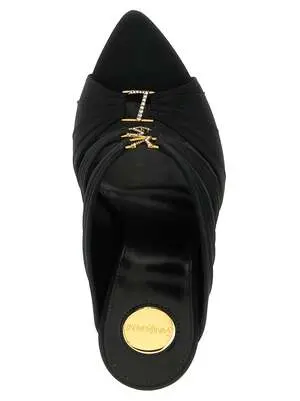 Saint Laurent Emilie Mules - Black