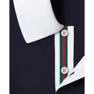 Gucci Polo With Inner Web Trim
