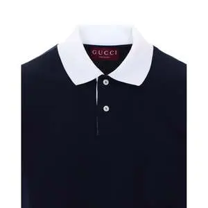 Gucci Polo With Inner Web Trim