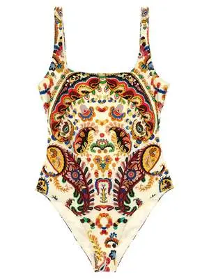 Etro Paisley Print One-piece Swimsuit - Multicolor