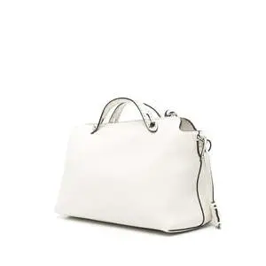 Fendi Calf Leather Tote Bag - White
