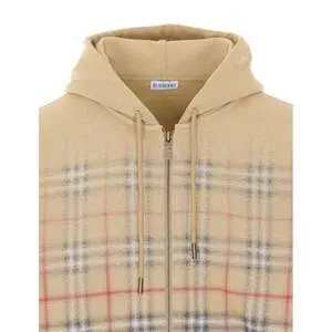 Burberry Gradient Check Zipped Hoodie