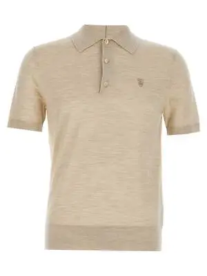 Burberry Wool Polo Shirt - Cream