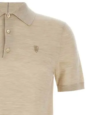 Burberry Wool Polo Shirt - Cream