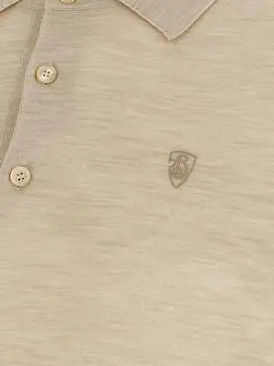 Burberry Wool Polo Shirt - Cream
