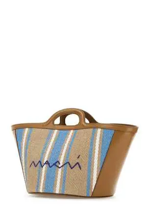 Marni Embroidered Canvas Tropicalia Bucket Bag - Multicolor