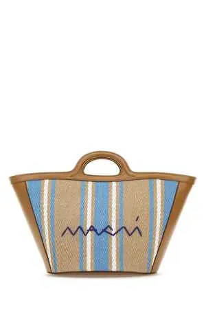 Marni Embroidered Canvas Tropicalia Bucket Bag - Multicolor