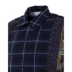Amiri Ma Quad Flannel Shirt - Blue