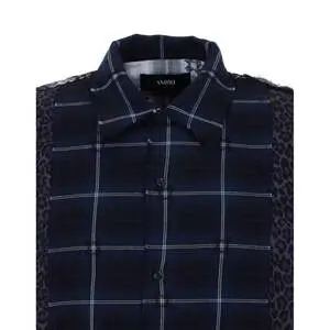 Amiri Ma Quad Flannel Shirt - Blue