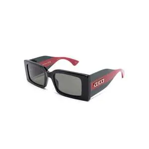 Gucci Rectangular Acetate Sunglasses - Black