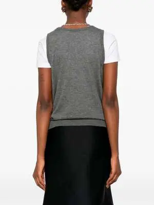 Prada Cashmere V-neck Vest