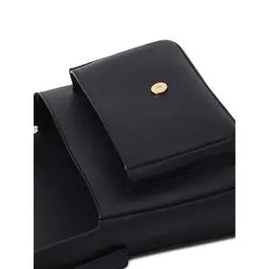 Saint Laurent Leather Satchel - Black