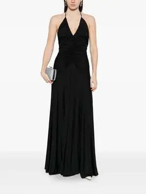 SELF-PORTRAIT Jersey Gathered Maxi Dress
