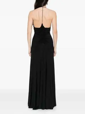SELF-PORTRAIT Jersey Gathered Maxi Dress