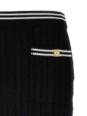 Alessandra Rich Braided Cotton Mini Skirt