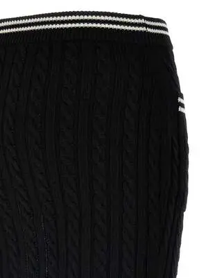 Alessandra Rich Braided Cotton Mini Skirt