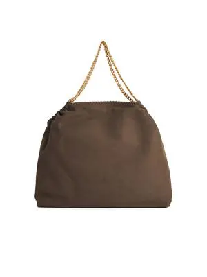 Stella McCartney Falabella Vegan Leather Tote Bag With Drawstring - Brown