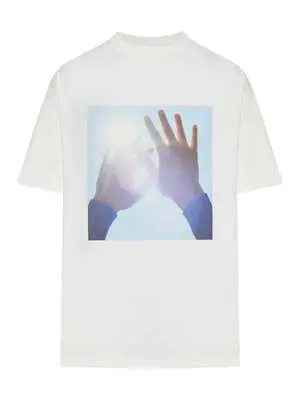 JIL SANDER Cotton T-shirt With Photo And Text Print - Multicolor