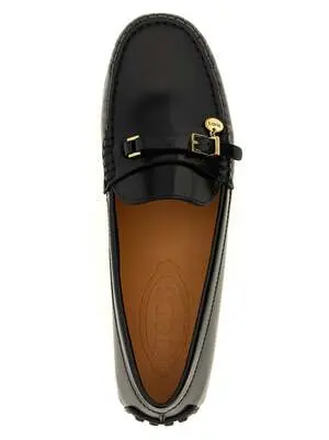 TOD'S City Gommino Calf Leather Loafers With Buckle Detail