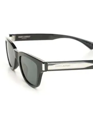 Saint Laurent Wellington Transparent Sunglasses - Black