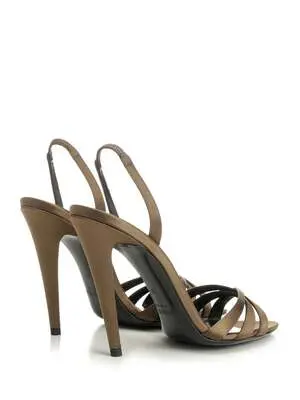 Saint Laurent Kate Sandals - Gray