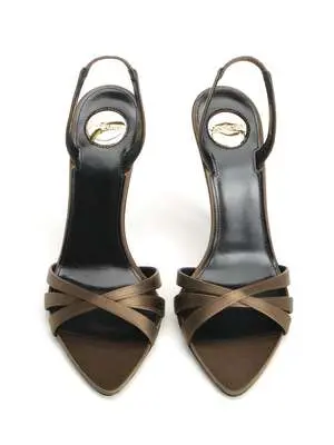 Saint Laurent Kate Sandals - Gray