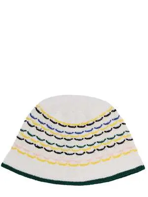 Casablanca Knit Hat With Logo Detail - Multicolor
