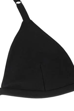 Givenchy Intimo Triangle Bra With Silver Tone Logo Detail