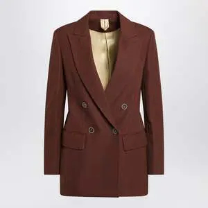 Max Mara Double-breasted Wool Jacket - Red