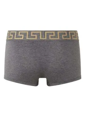 Versace Boxer Shorts With Greek - Gray