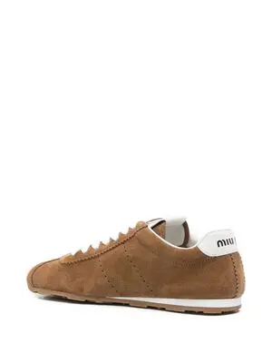 Miu Miu Suede Sneakers - Brown