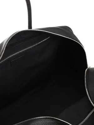 Saint Laurent Grained Leather Bowling Duffle Bag