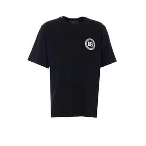 Dolce & Gabbana Dg Logo Patch T-shirt - Black