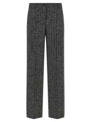 Dolce & Gabbana Striped Wool Trousers - Multicolor