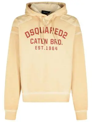 Dsquared2 Caten Bro. Cotton Sweatshirt - Cream