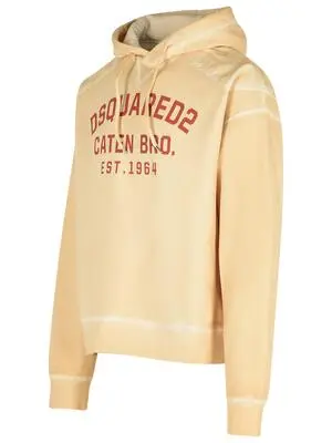 Dsquared2 Caten Bro. Cotton Sweatshirt - Cream