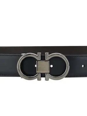 FERRAGAMO Gancini Belt - Black
