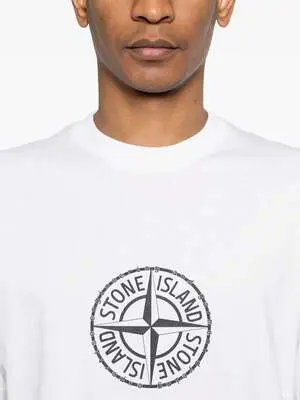 Stone Island All Around Compass` Print T-shirt