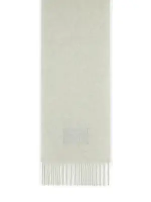 Marni Light Grey Alpaca Blend Scarf - Gray