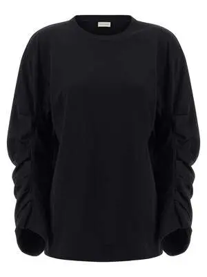 Dries Van Noten Long Sleeve Pleated T-shirt