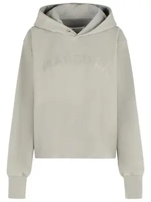 MAISON MARGIELA Cotton Hoodie With Embroidered Logo - Gray