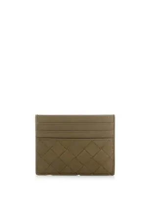 Bottega Veneta Intreccio Card Case - Brown