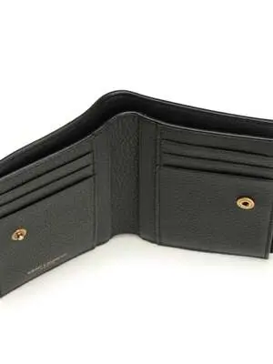 Saint Laurent Tiny Cassandre Bi-fold Wallet - Black