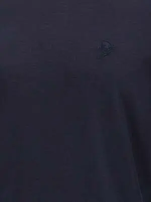 Dolce & Gabbana Embroidered Logo Silk Sweater - Blue