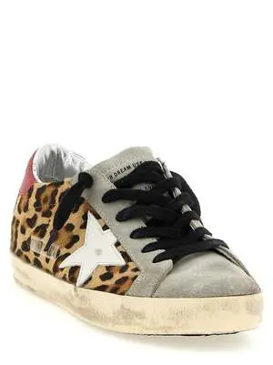 GOLDEN GOOSE Superstar Sneakers With Animal Print And Embossed Logo - Multicolor